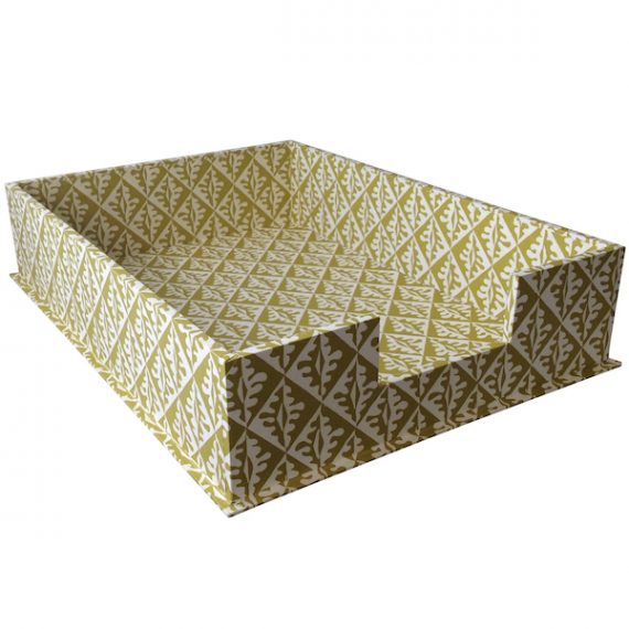 A4 Box File Oak Leaves Sap Green | Cambridge Imprint