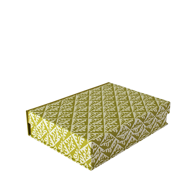 A5 Box File Oak Leaves Sap Green | Cambridge Imprint