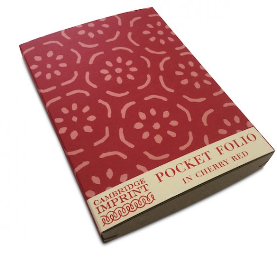Pocket Folio Cherry Red - Cambridge Imprint