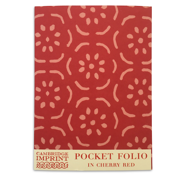 Pocket Folio Cherry Red - Cambridge Imprint