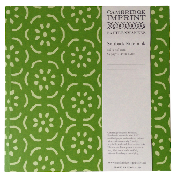 Round Birch Tray in Grass Green Pear Halves pattern- Cambridge Imprint