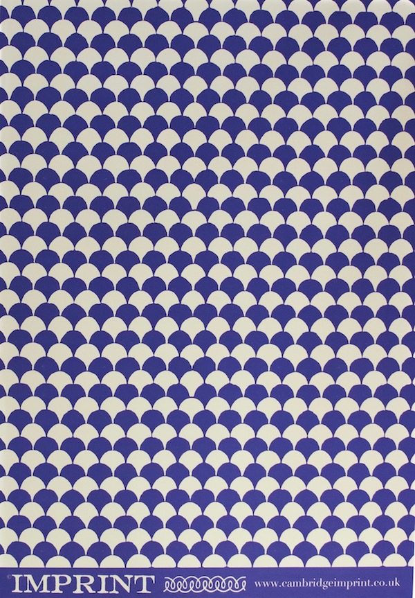 Clamshell French Ultramarine | Patterned Paper | Cambridge Imprint