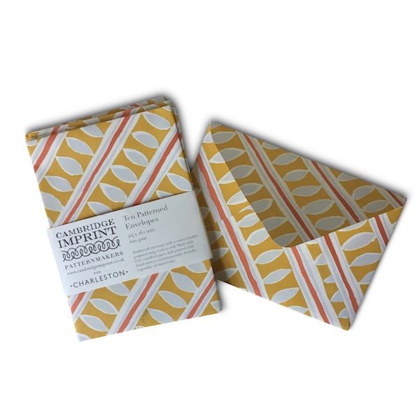 Packet of Ten Patterned Envelopes Charleston Stripe - Cambridge Imprint