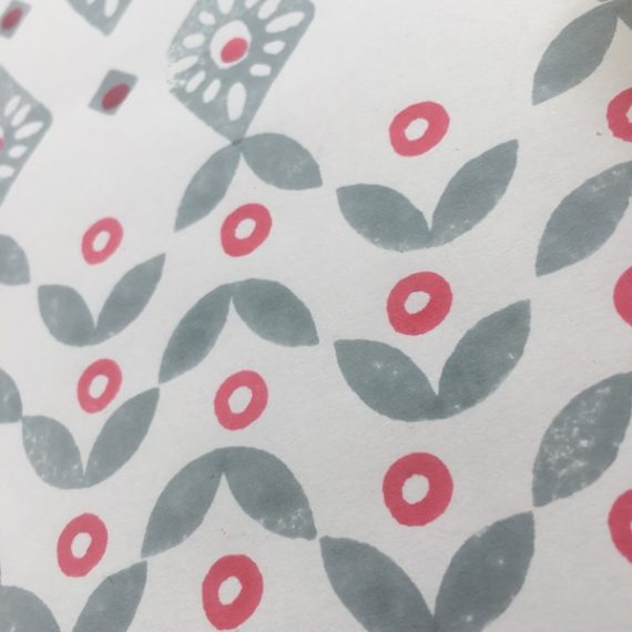 Printing Block Pair of Leaves - Cambridge Imprint