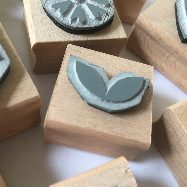 Printing Block Pair of Leaves - Cambridge Imprint