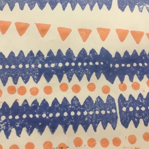 Printing Block Spiky Border - Cambridge Imprint