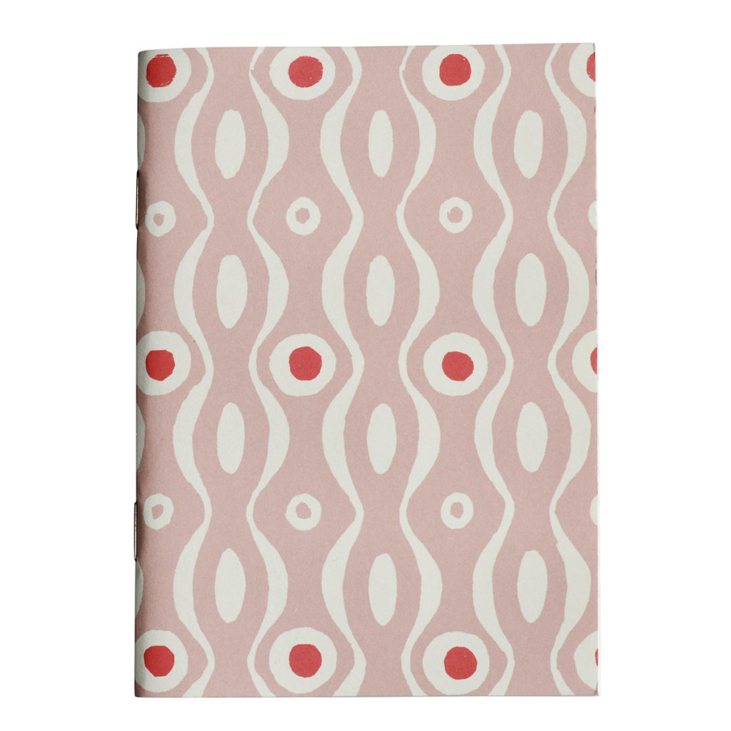 Pocket Notebook Persephone Pale Pink and Raspberry - Cambridge Imprint