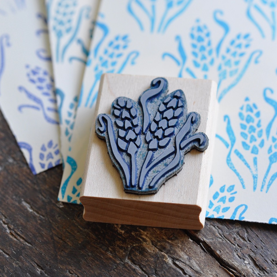 Printing Block Ears of Wheat - Cambridge Imprint