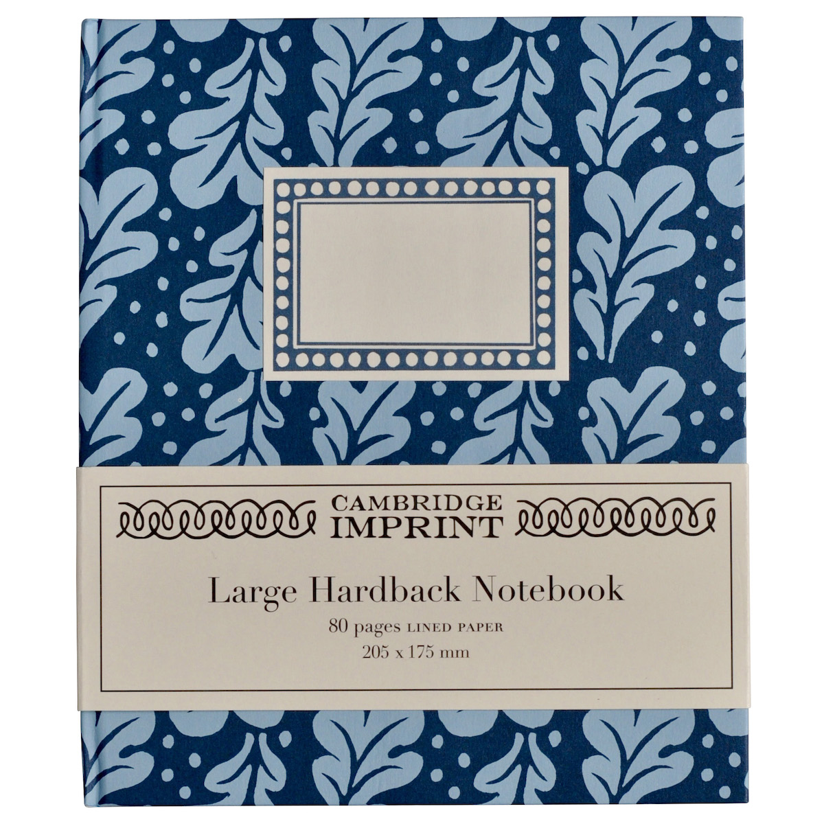 Large Hardback Notebook Quercus Midnight - Cambridge Imprint