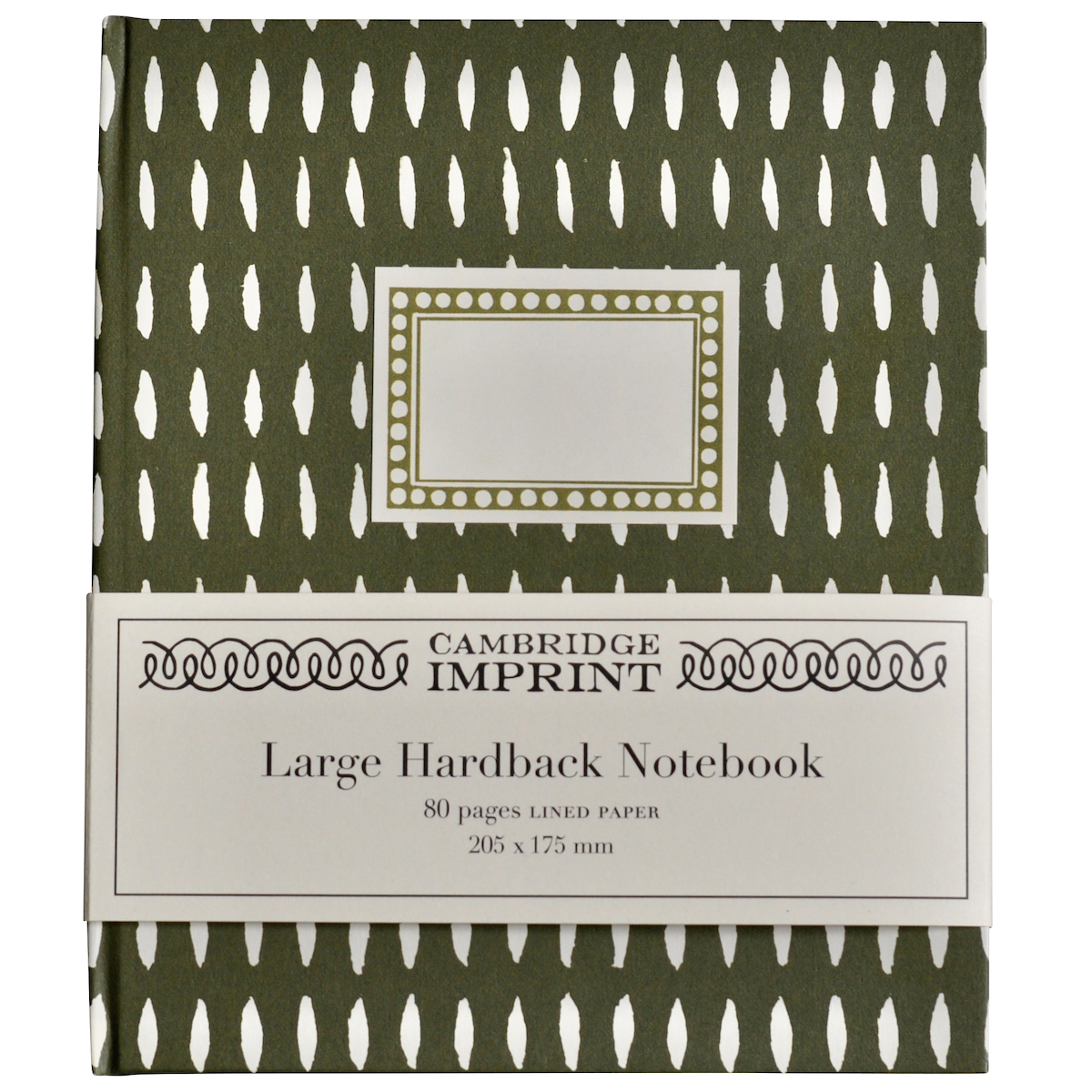 Large Hardback Notebook Seed Dark Olive - Cambridge Imprint