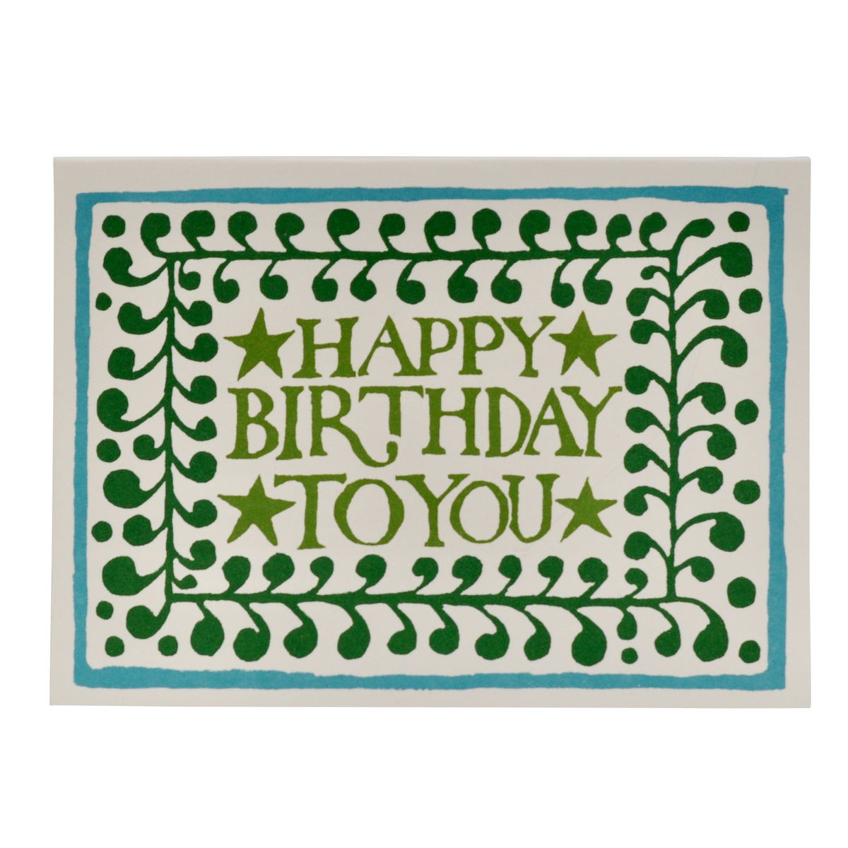 Card Happy Birthday Comma Border - Cambridge Imprint