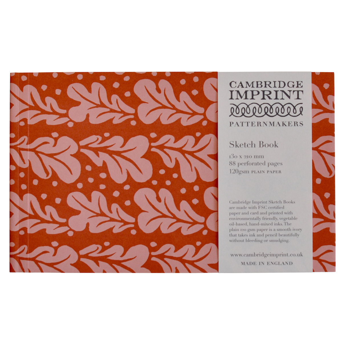 Softback Sketchbook Quercus Pomegranate - Cambridge Imprint