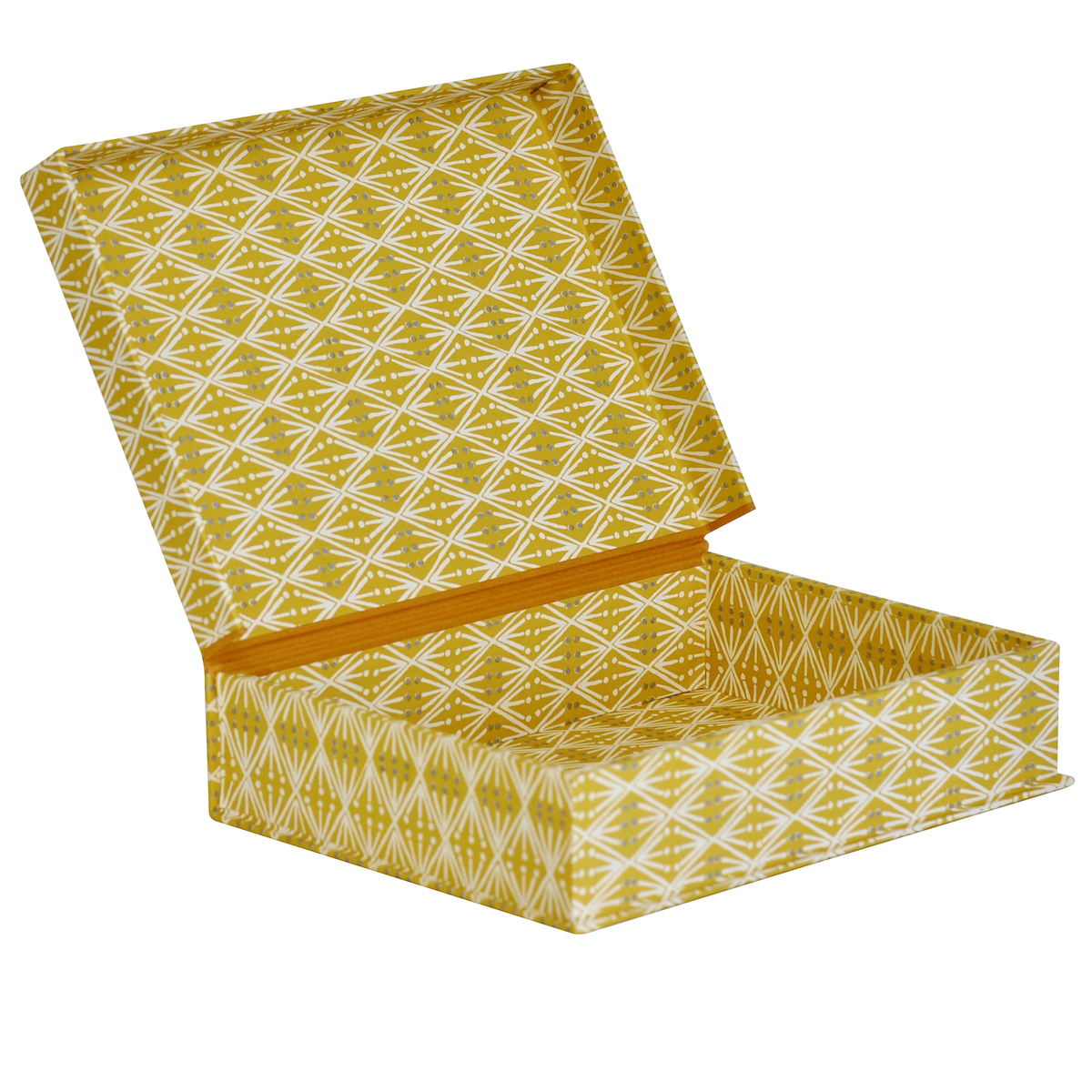 A5 Box Files Selvedge Mustard - Cambridge Imprint