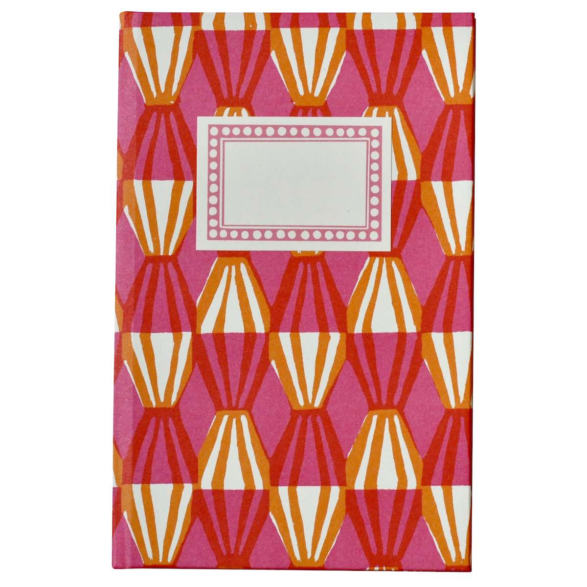 Hardback Notebook Threadwork Bright Pink and Orange - Cambridge Imprint