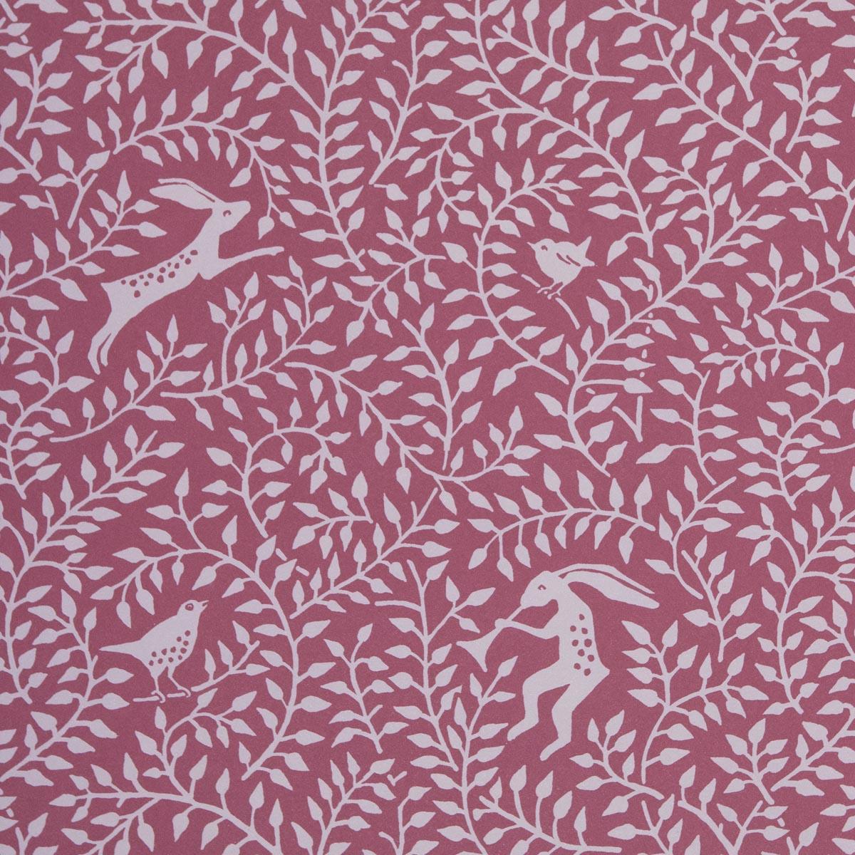 Patterned Paper Dancing Hare Berry - Cambridge Imprint
