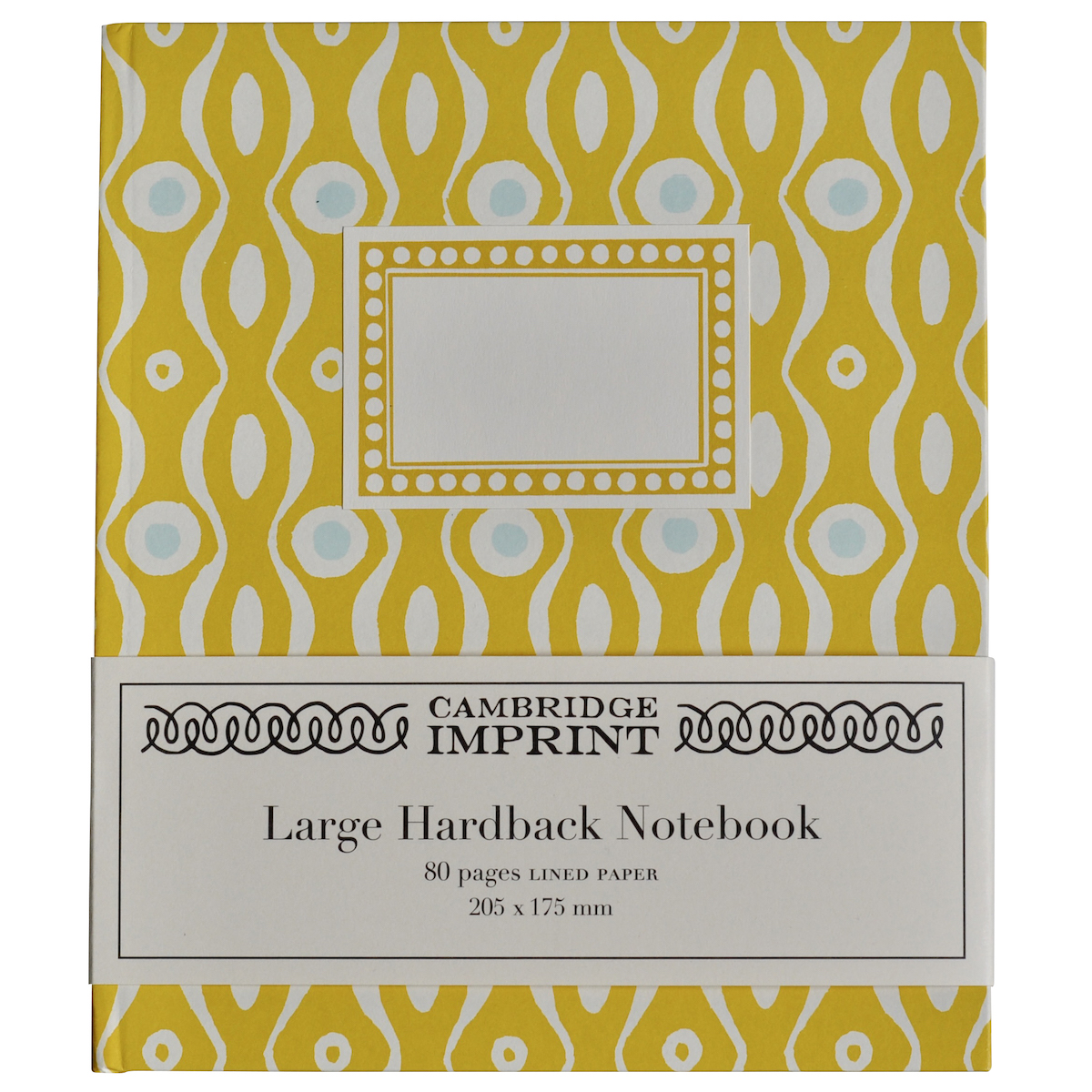 Large Hardback Notebook Persephone Mustard - Cambridge Imprint