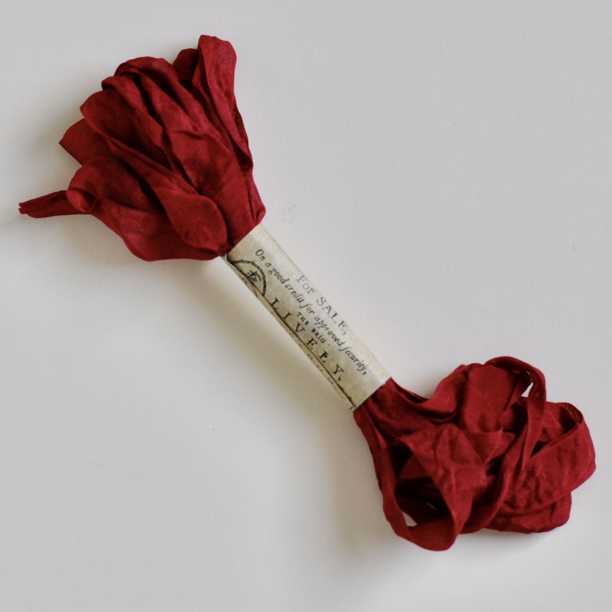 Vintage Ribbon Cranberry - Cambridge Imprint