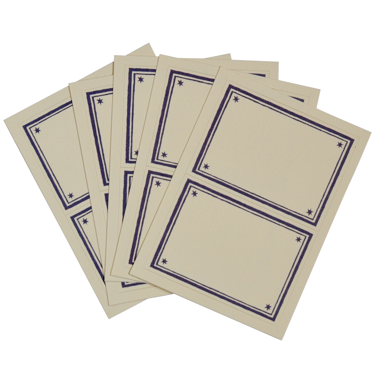 Packet of 10 Large Self-Adhesive Labels with Twilight Border ...