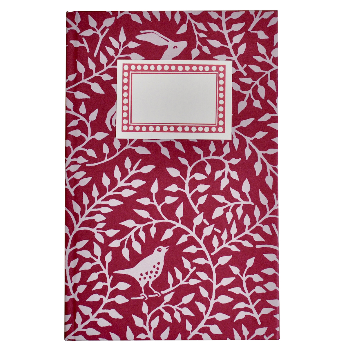 Hardback Notebook Dancing Hare Berry (Lined) - Cambridge Imprint