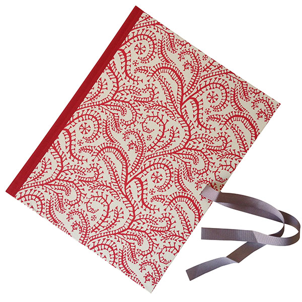 Hardback Notebook Seaweed Paisley Crimson | Notebooks | Cambridge Imprint